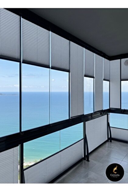 cemrela desing Plise Katlanır Cam Balkon Perdesi - Ofis Perdesi ...