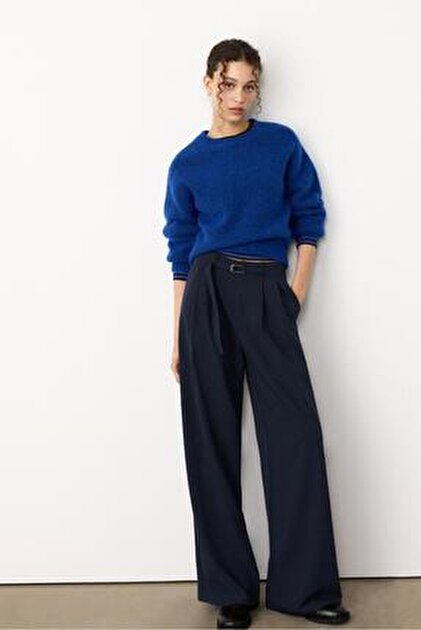 Stradivarius Tokalı detaylı geniş paça pantolon - Fiyatı, Yorumları