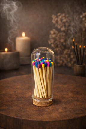 Misse Dekoratif 8 Cm Mum Kibriti, Tütsü Kibriti, Cam Tüp Cam Fanus ...