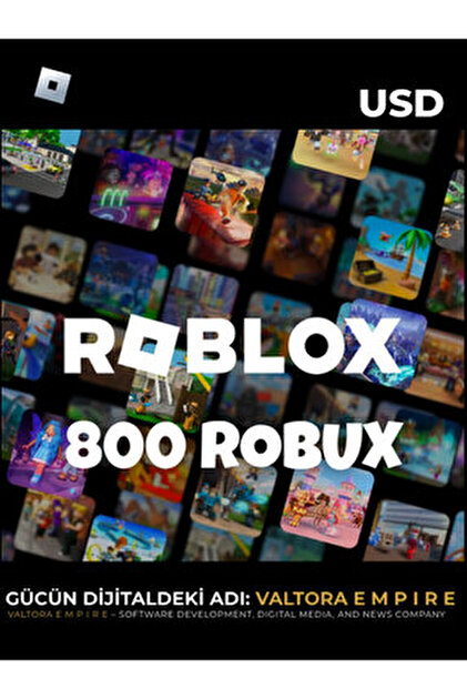 Roblox Robux Gift Card - 800 Robux (Tam Yüklenir) - USD Bölgesi içindir ...