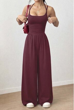 MODA Fashion askılı yuvarlak yaka uzun trend tulum - Fiyatı, Yorumları