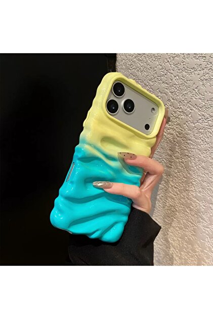 botyco Iphone 15 Pro Max (6.7 inç) Uyumlu Dalgalı Kırışık Detaylı 3d ...