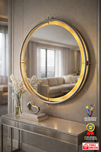 MetaQuartz Aksesuar Dual Mirror Exclusive Kablosuz LED'Lİ Ayna 50x50 ...