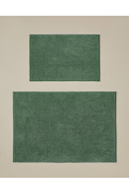 English Home Macaroni Kaydırmaz Taban Banyo Paspası Seti 60x90 + 40x60 ...