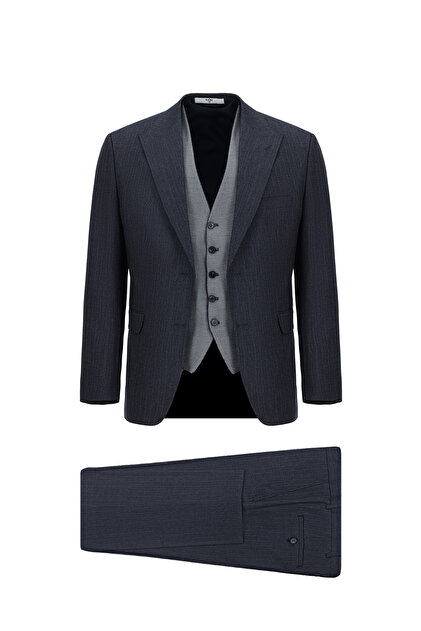 Kiğılı 7 Drop Super Slim Fit Eksra Dar Kesim Fit Kombinli Yelekli Takım ...
