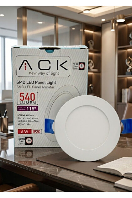 Ack AP01-00630 6W Sıva Altı Led Panel 6500K - Fiyatı, Yorumları