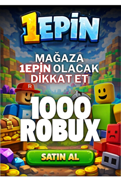 Roblox Gift Card (1000 Robux) - Fiyatı, Yorumları