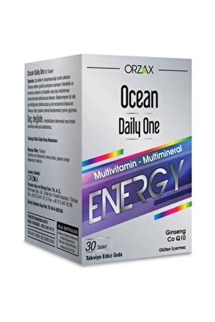 Orzax Ocean Daily One Energy 30 Tablet - Fiyatı, Yorumları