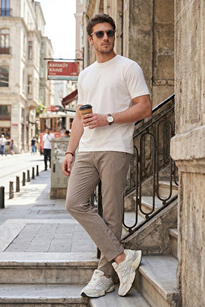Buratti Slim Fit Normal Bel Daralan Paça Pantolon Erkek PANTOLON ...