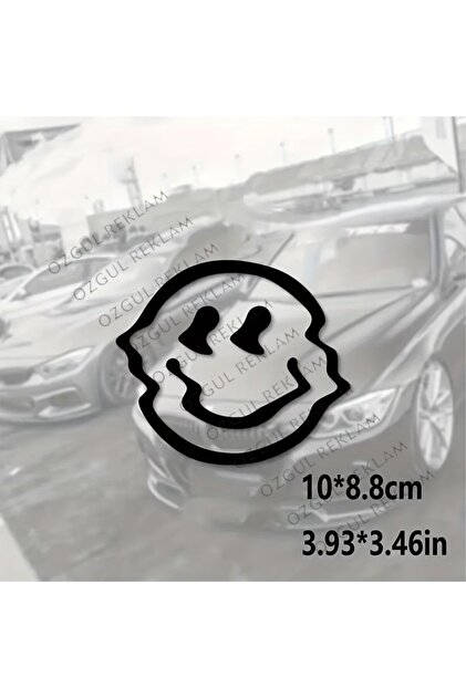 ÖZGÜL REKLAM gülücük gülen yüz sticker Motor Sticker - Bisiklet Sticker ...