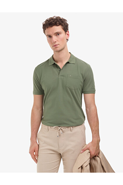 Pierre Cardin Lacivert Regular Fit %100 Pamuk Cepli Kıvrılmaz Düğmeli ...