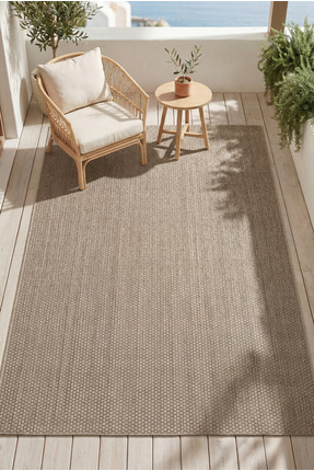 venucci home & living Larin Modern Sisal Jüt Toz Vermez Balkon Bahçe ...
