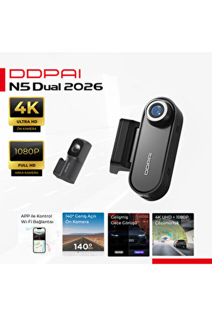 DDPAI Z90 Master Dual Araç Kamerası Ön Arka Kamera 4K Kayıt WiFi GPS ...
