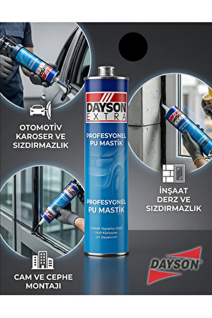 Dayson Extra Poliüretan Mastik Yapıştırıcı SİYAH 280 ml. - Fiyatı ...