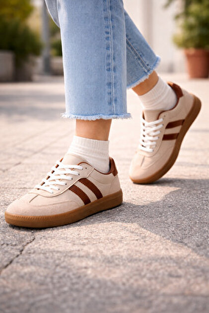 DAD WOLF retro sneaker spor ayakkabı kadın günlükB75806 Renkli Rahat ...