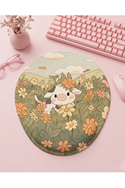 matizya Ördek Desenli Bilek Destekli Oval Mousepad 19x23 cm Ergonomik ...