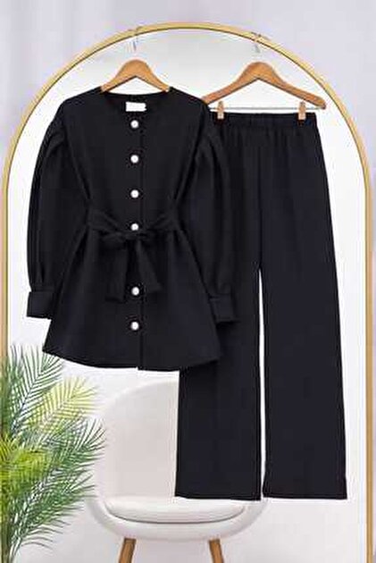 MODA VEDAT Kadın Balon Kol Tunik - Pantolonlu Takım -0561 ( ÜRÜN GENİŞ ...