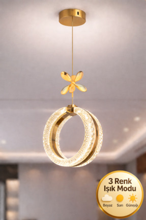 Luna Lighting Grate Model GOLD Kaplama 3 RENK Metal Salon Mutfak Oturma ...