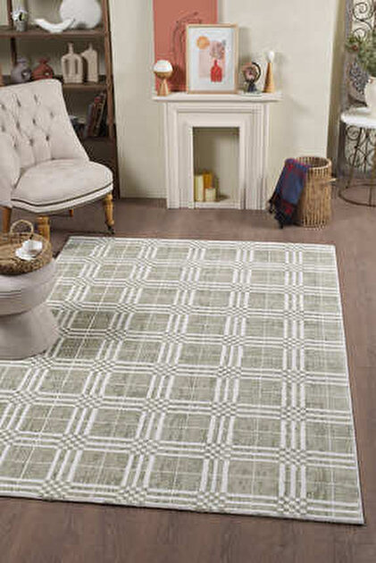venucci home & living Bergama Modern Dokuma Krem Vintage Halı 4 m2 6 m2 ...