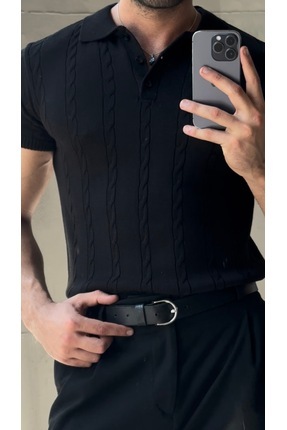 DAYFLOCK Halat Desen Düğmeli REgular Fit Polo Yaka Triko Tshirt ...