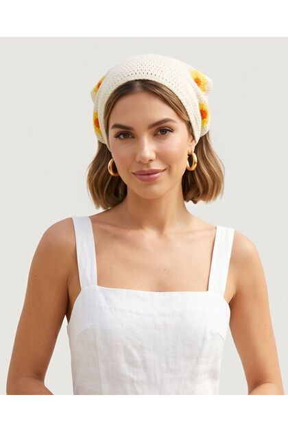 Trend Kapında Vintage Çiçek Motifli Bağlamalı Yazlık Bandana - Fiyatı ...