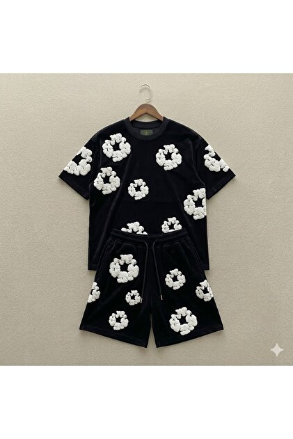 JANTIL MODA Urban Kontrast Desenli Rahat Unisex Takım – Erkek & Kadın ...
