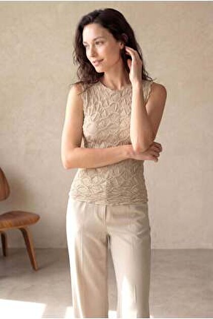 WESTMARK LONDON Kadın Slim Fit Bisiklet Yaka Polyester / Elastan Kolsuz ...
