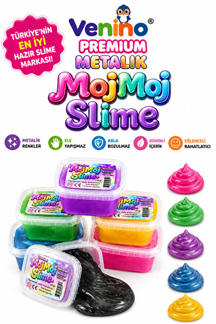 venino free & colors Premium Metalik Hazır Slime - Türkiye'nin en iyisi ...