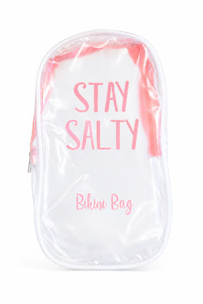 Ecrou Şeffaf PVC Stay Salty Baskılı Islak Bikini Çantası - Fiyatı ...