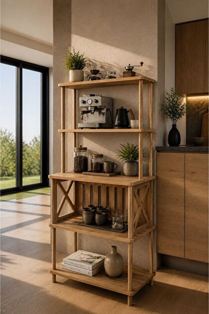 tridihome Çok Amaçlı Coffee Station Mutfak Rafı Düzenleyici Ofis Standı ...