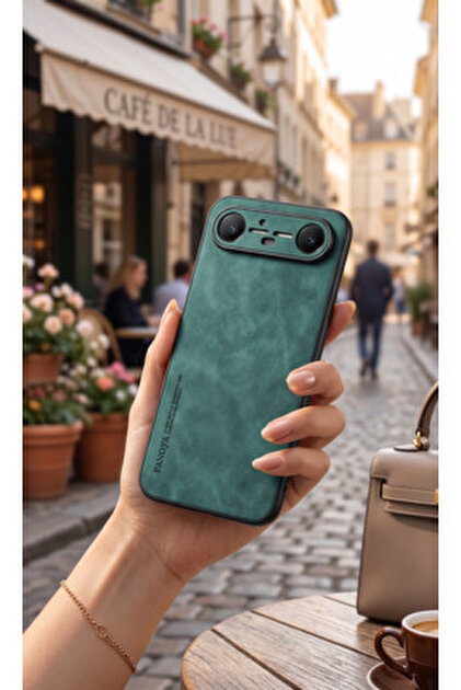 TechTrove Tecno Spark Slim 5G İçin Uyumlu Deri Tasarımlı Elde Kaymaz ...