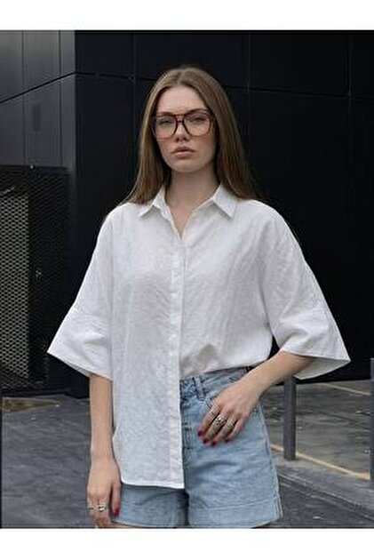 breva wear Kadın Oversize Geniş Kol Gömlek - Fiyatı, Yorumları