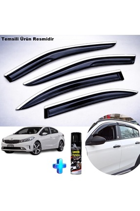 midline Kia Cerato Krom Cam Rüzgarlığı ABS Nikelajlı Mügen Cam ...