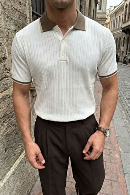 Livio Ferri Mirny Erkek İnce Fitilli Triko Polo Tişört - Fiyatı, Yorumları
