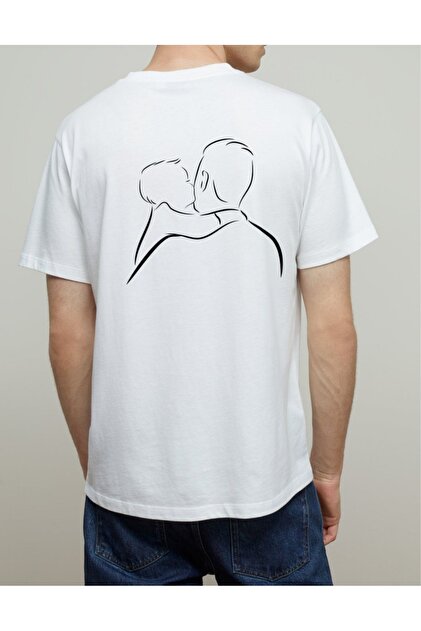 Krays Babalar Günü Hediyesi Baba Çocuk Silüet Baskılı T-shirt - %100 ...