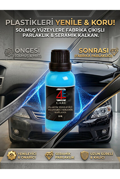 AutoFresh Oto Nano Plastik Yenileyici Trim Sprey Parlatıcı Onarıcı ...