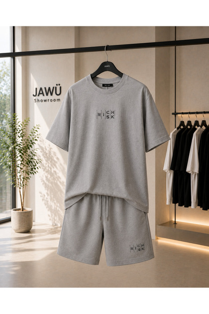 JAWÜ STYLE RİCH-RİSK Baskılı Oversize T-shirt Şort TAKIM - Fiyatı ...