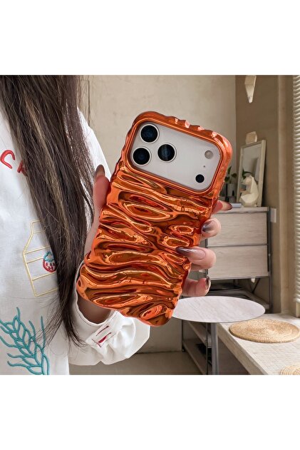 botyco Iphone 17 Pro Max (6.9 inç) Uyumlu Dalgalı Kırışık Detaylı 3d ...