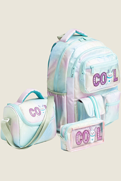 MİECZ BAGS Kore Tarzı Ergonomik Cool Yazılı Renkli İlkokul & Ortaokul ...