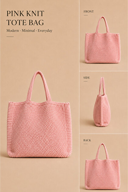 Sea Style Modern Dokulu Shopper ve Plaj Triko Omuz Çantası - Fiyatı ...