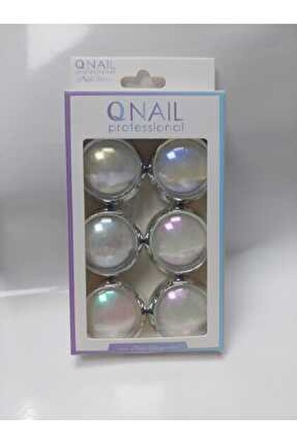QNAİL PROFESSİONAL Krom Tozu Seti 6’lı - Ayna Efektli Nail Art Tasarım ...