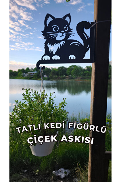Metalciklerim Metal Saksı Askılığı - Kalp ve Çiçek Figürlü Duvar Tipi ...