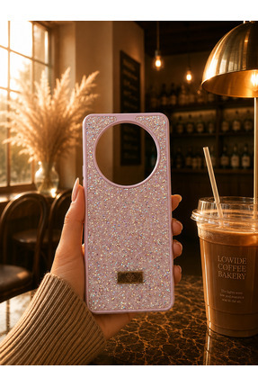MMP SHOP Honor Magic 7 Lite Uyumlu İçi Kadife Elmas Tasarımlı Taşlı ...