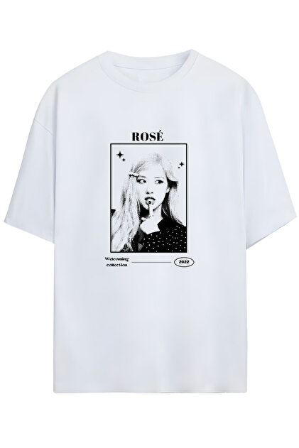 Grafftee Clothing Blackpink Rosé Baskılı Unisex Pamuklu Crop | Premium ...