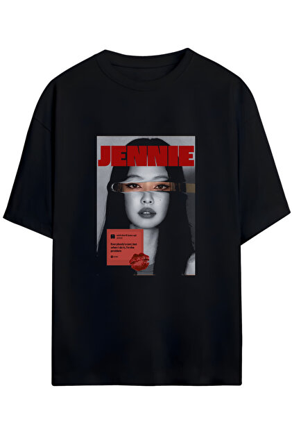 Grafftee Clothing Blackpink Jennie Baskılı Unisex Pamuklu Tişört ...
