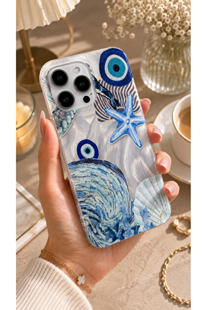 EDELFU iPhone 16 PRO MAX uyumlu - Aurora Parlak Tüy Desenli Gümüş ...
