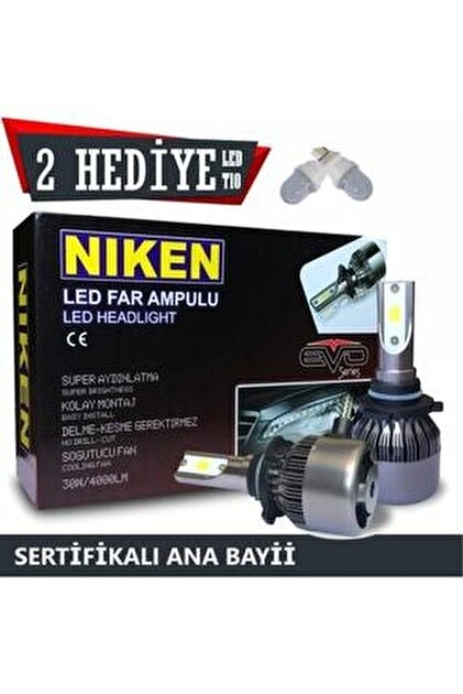 Niken H15 LED Xenon EVO Serisi Şimşek Etkil 6500K (1 Takım-2 Ad ...