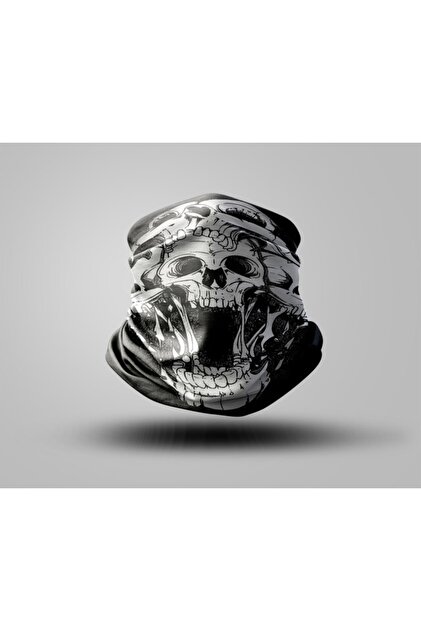 Buffalo Skull Tasarımlı Motorcu Buff Maske Outdoor Boyunluk Unisex ...