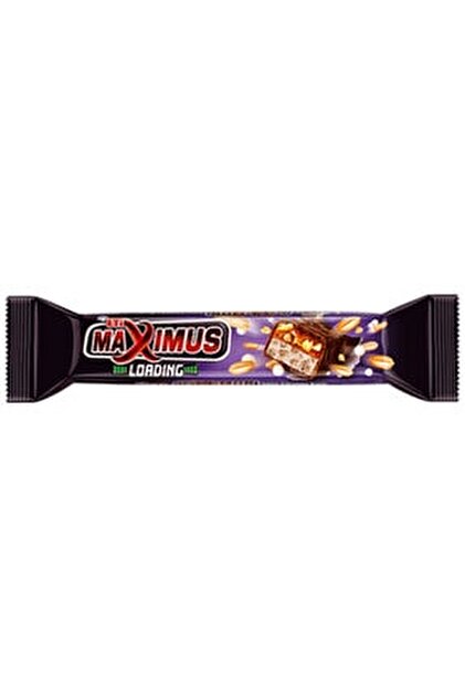 Eti Maximus Sütlü Çikolata Kaplı Yer Fıstıklı Karamelli Nuga Bar 36 g x ...