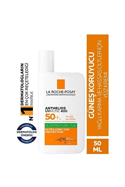 La Roche Posay LRP Anthelios Oil Control Fluid Sunscreen for Sensitive ...